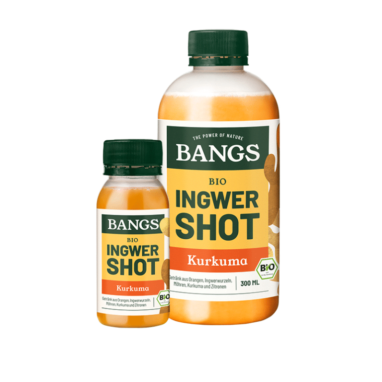 Ingwer-Shots - Bio und ohne Zuckerzusatz - Bangs